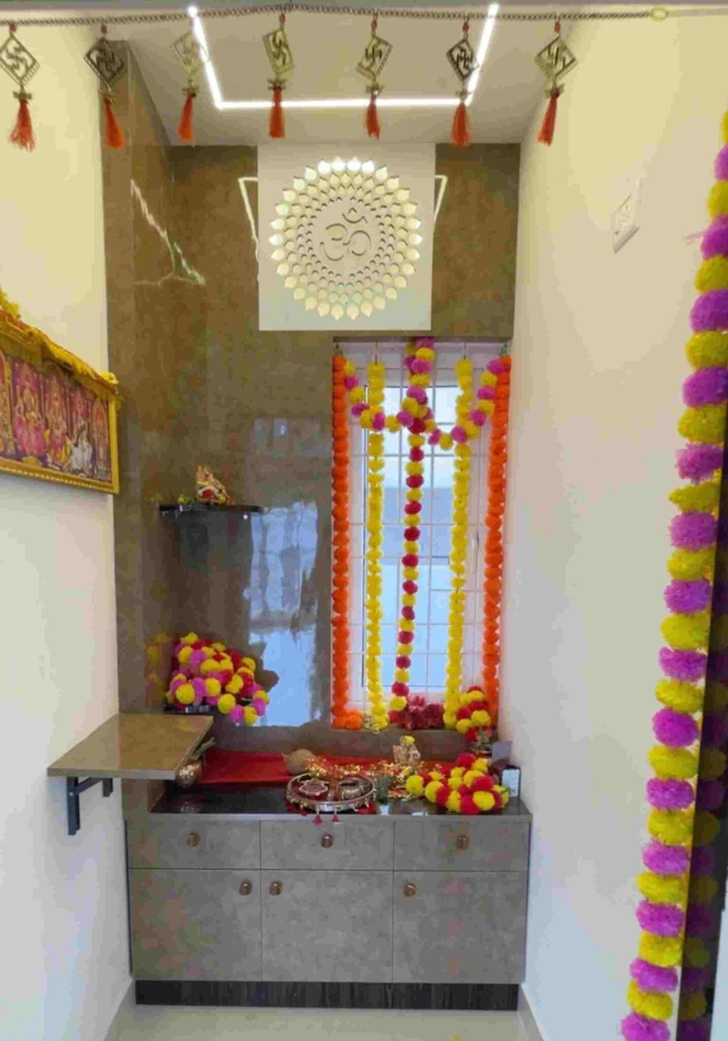 Creating a Peaceful and Sacred Pooja Room Interior - Home One Interior ...